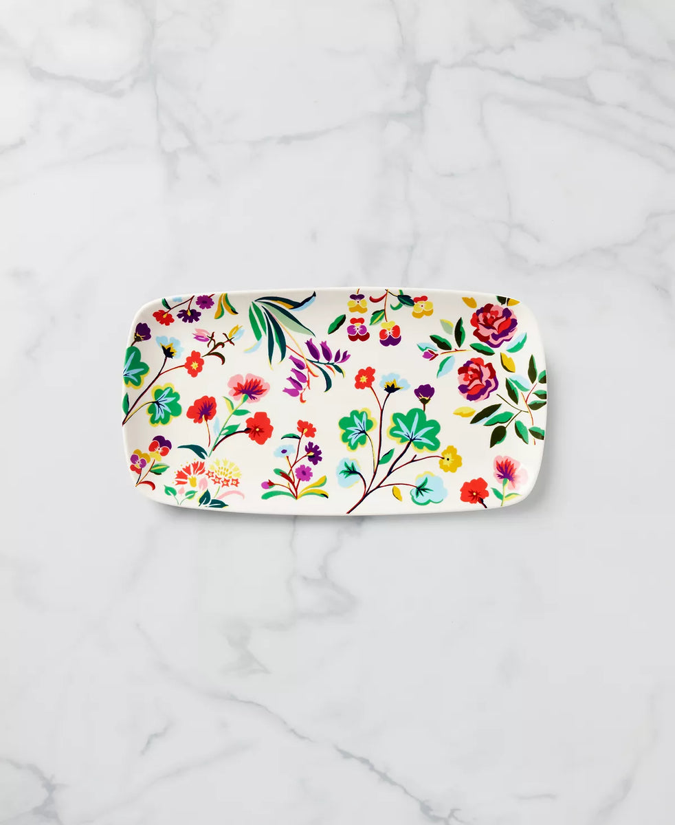 KATE SPADE NEW YORK Garden Floral Hors D'Oeuvres Tray – benandtournesol